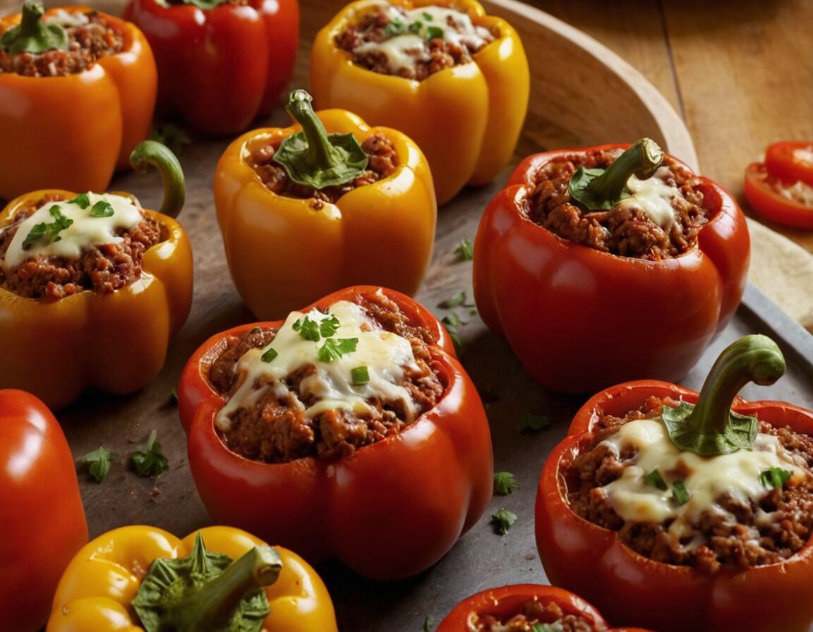 Mit Hack Gefullte Paprika